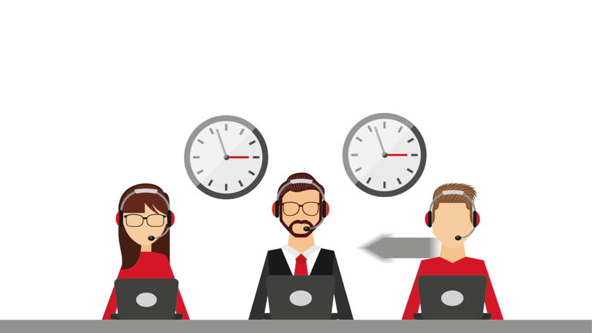 คลิปวิดีโอสต็อกของ call center design, Video Animation | Shutterstock