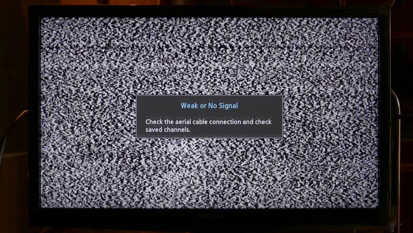 The Loss Of The Television Signal Corrupted Image Digital