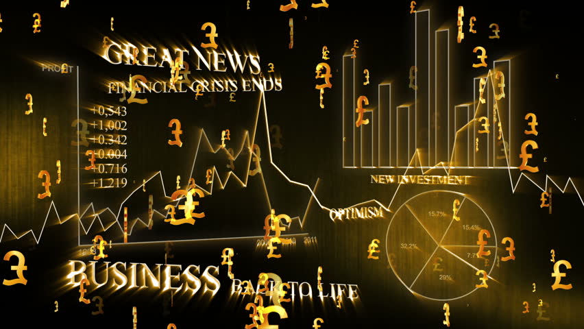 Optimistic Business Animation With Dollar Symbols. Stock Footage Video ...