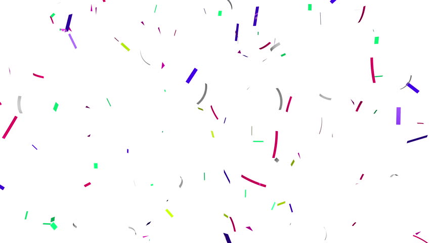 Confetti 3d Alpha Stock Footage Video (100% Royalty-free) 14057090 ...