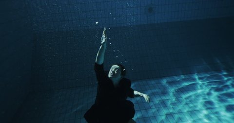 Underwater Drowning Woman Stock Video Footage - 4K and HD Video Clips ...