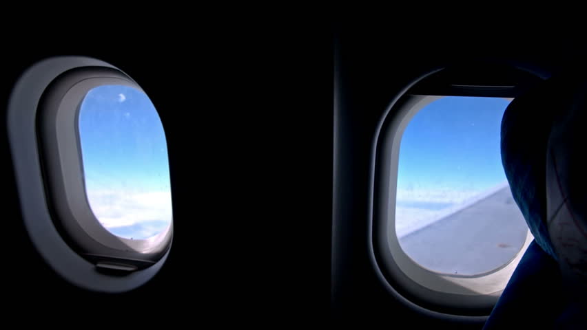 Stockvideo von airplane windows from inside. contrast image | 14155790 ...