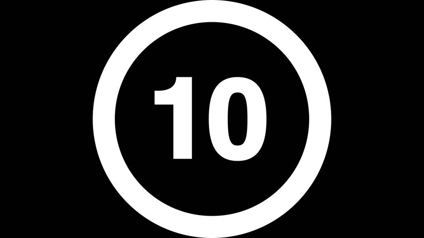 Countdown From 10 To 1 On Background Of Animation Stock Footage Video ...