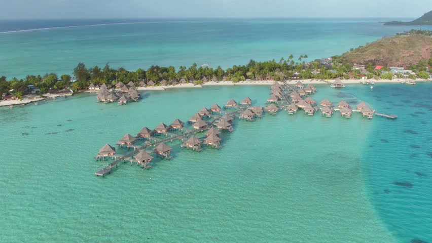 Small Boats In The Blue Ocean. Amazing View, Crystal Blue Water, Quiet ...
