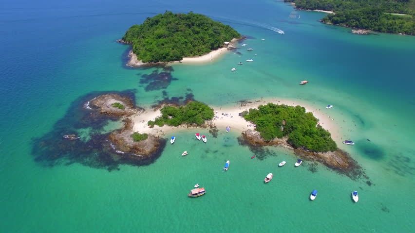 Aerial View of Cataguases Island Video de stock (totalmente libre de ...