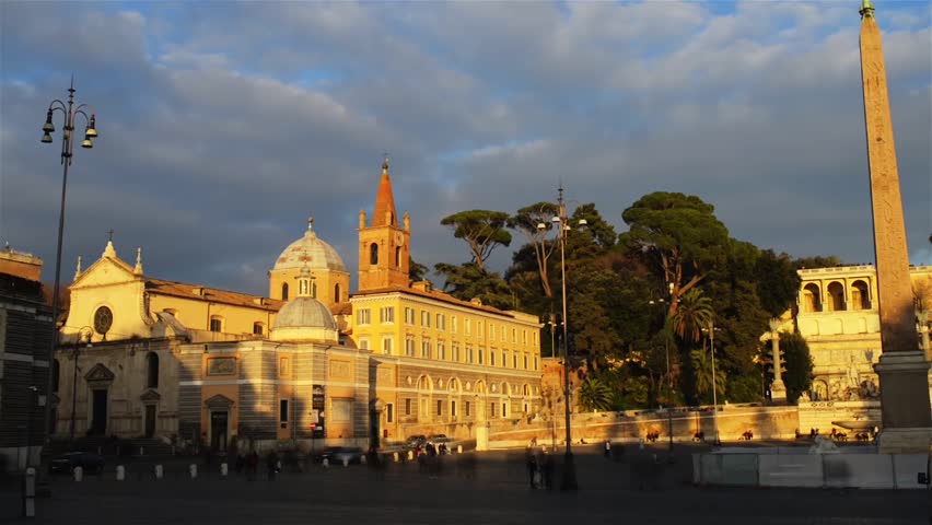 Basilica Of Santa Maria Del Popolo Is An Augustinian Church In Rome ...