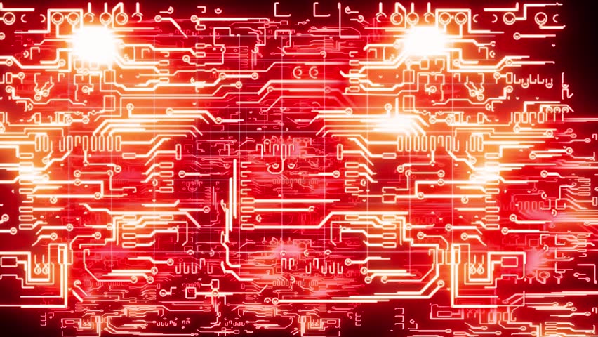 Red Electric Background