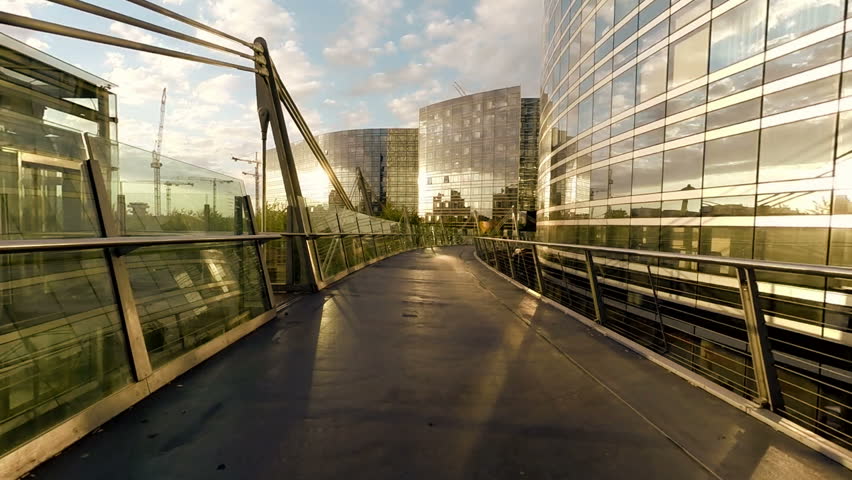 High Rise Office Business Buildings. Aerial View Of Urban City Landmark ...