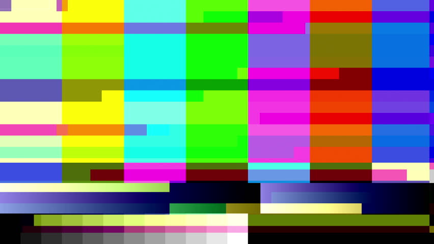 Color Bars Data Glitches (30fps). A Looped Set Of Color Bars ...