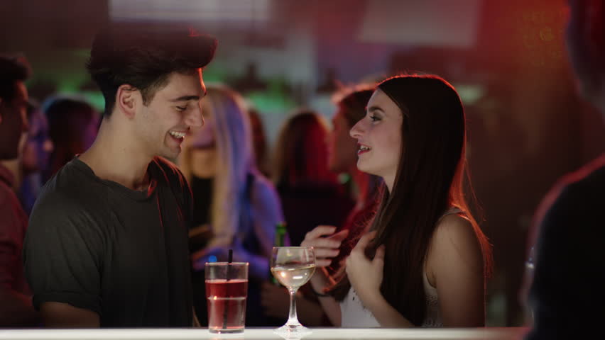 Attractive Girl At Bar In Club Talking To Attractive Guy Videos de ...