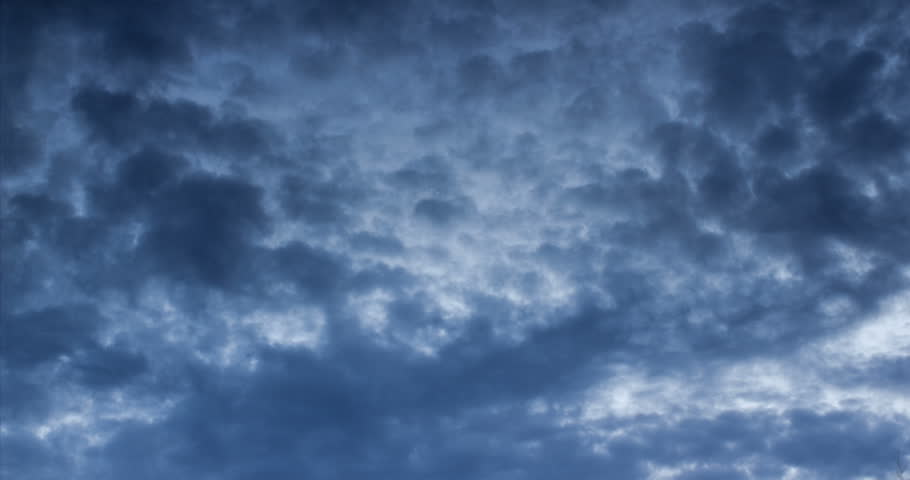 Clouds Passing Over The Rainy Sky In The Afternoon. Stock Footage Video ...