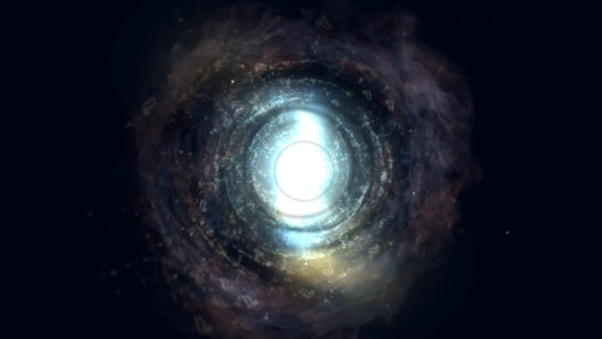 Energy Vortex In Universe,travel In Tunnel Hole. Stock Footage Video ...