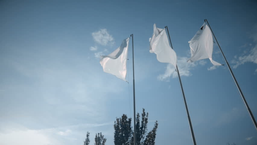 White Flags Waving in the Stockvideos & Filmmaterial (100 % lizenzfrei ...