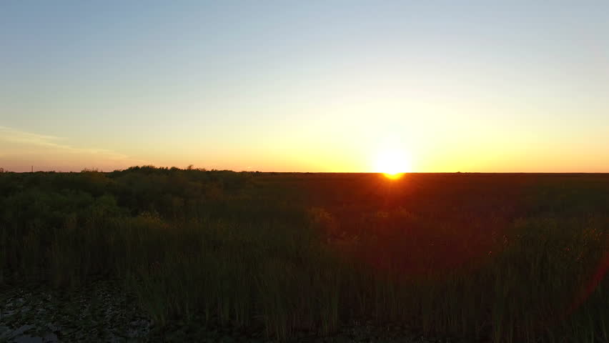 Sunset over water at Everglades National Park, Florida image - Free ...
