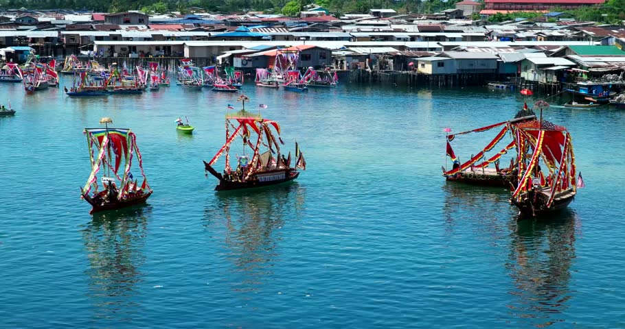 Semporna Sabah Malaysia - Apr 23, 2016 : Traditional Bajau's Boat ...