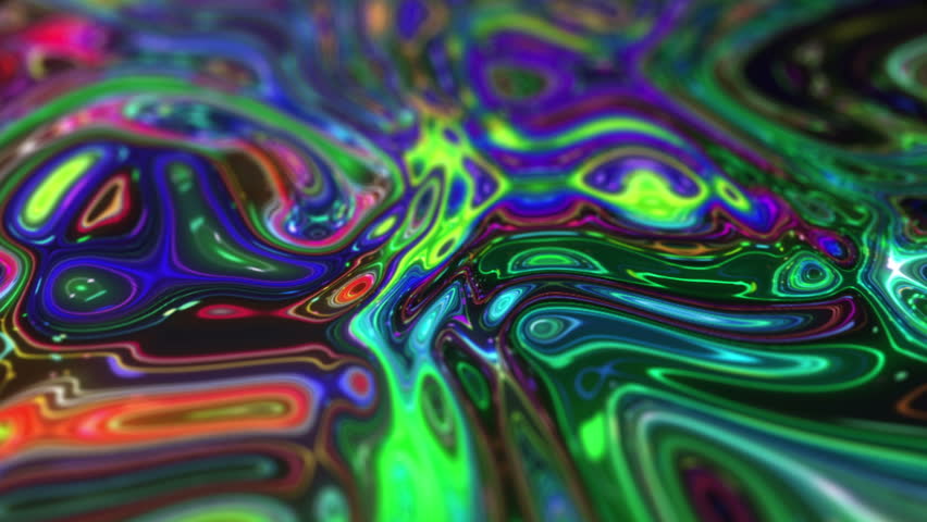 Psychedelic Liquid Painting Animated Seamless Motion Graphics Visual ...