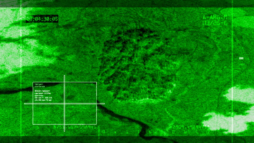 Night-vision Video Bomb Hitting Target Stock Footage Video (100% ...