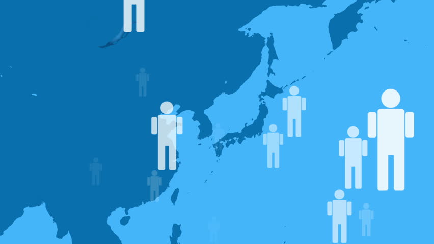 Icon People Moving Around the Stock Footage Video (100% Royalty-free ...