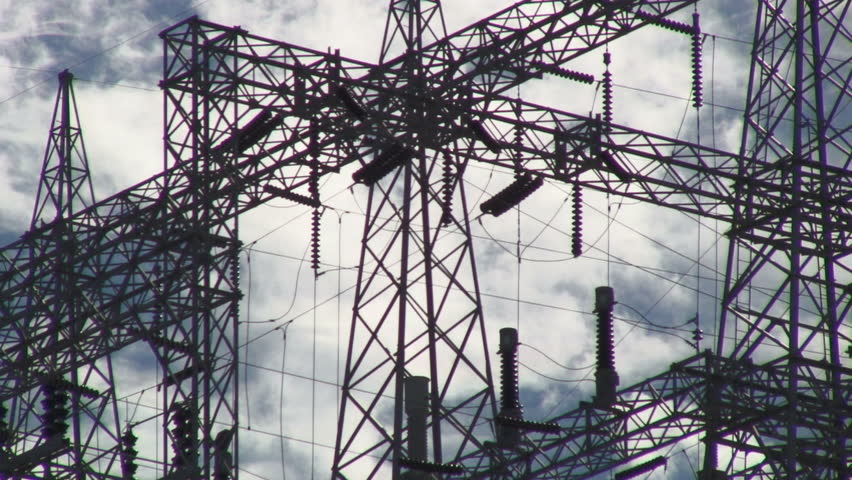 Warped Abstract Pattern Made From Shot Of Electricity Pylons From A ...