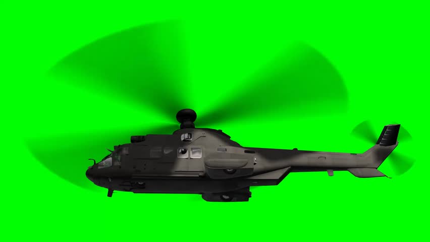 Military Helicopter Uh-60 Black Hawk In Fly - Green Screen Stock ...