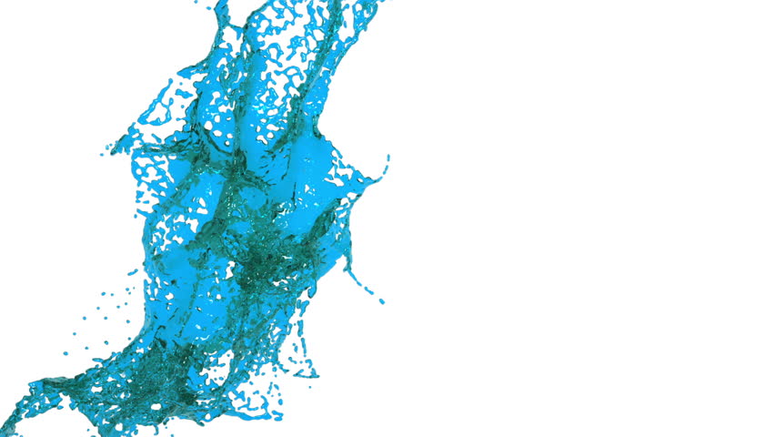 Water Flow (cg Slow Motion Water With Alpha Matte, Full Hd) Stock ...