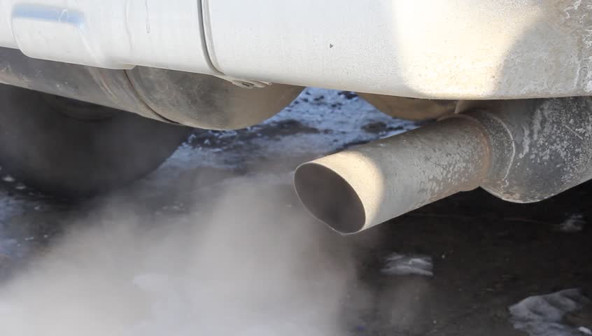 Exhaust Gases from the Muffler Stock Footage Video (100% Royalty-free ...