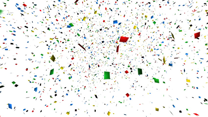 Digital Animation of Colorful Confetti Stock Footage Video (100% ...