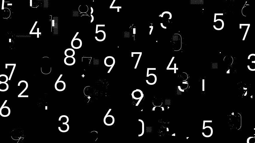 Numbers 001: a Data Screen Stock Footage Video (100% Royalty-free ...