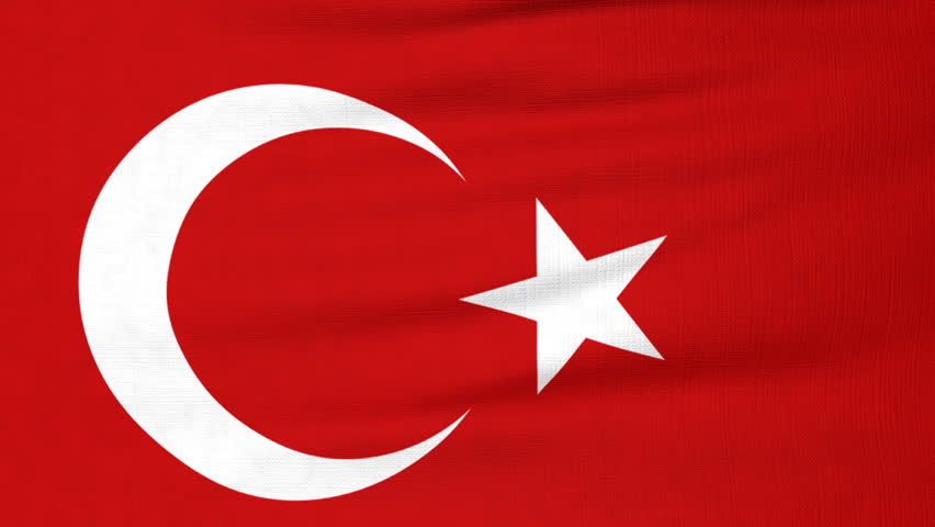 National Flag of Turkey Flying Stock Footage Video (100% Royalty-free ...