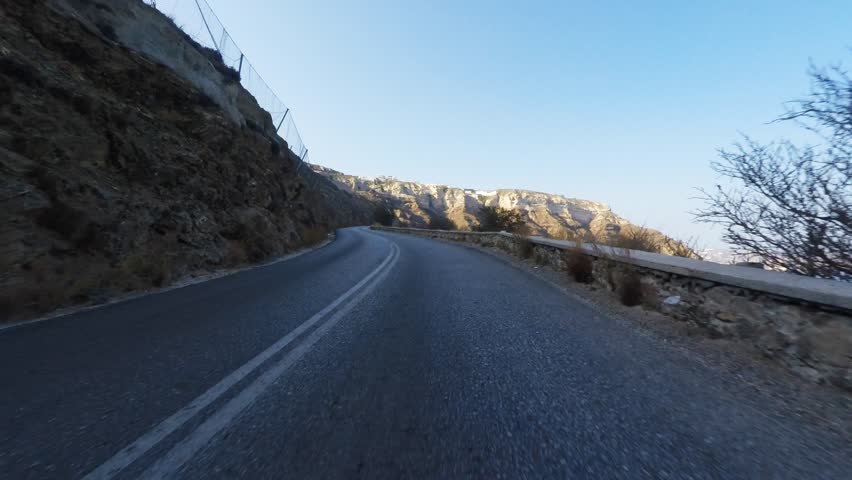 Mountain Road - Driving Uphill Stock Footage Video (100% Royalty-free ...