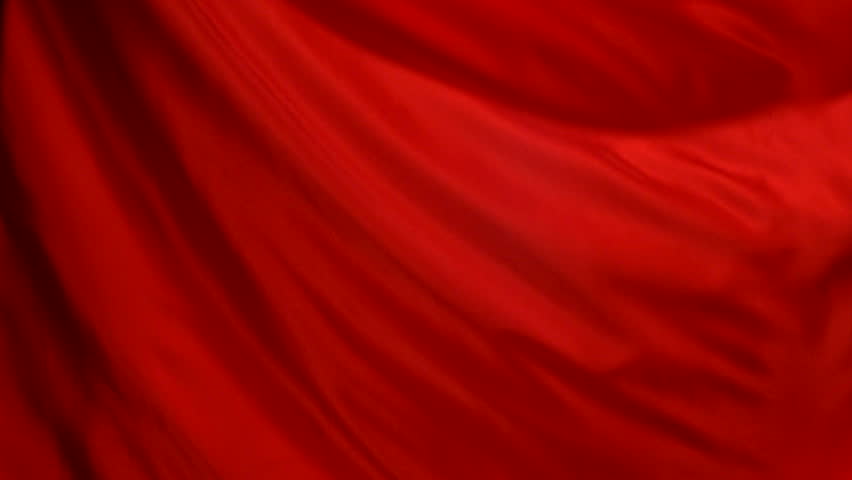 A Beautiful Satin Finish Looping Animation Of A Red Flag Background. A ...