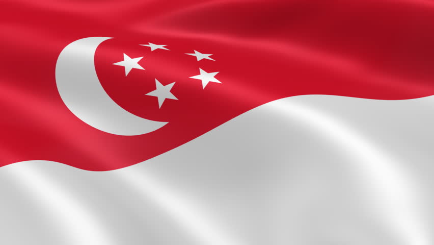 Singapore Close Up Waving Flag - HD Loop Stock Footage Video 927601 ...