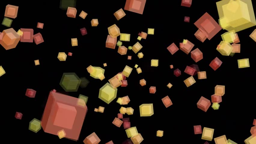 Cubic Animation. Motion Footage Composition. Stock Footage Video (100% ...
