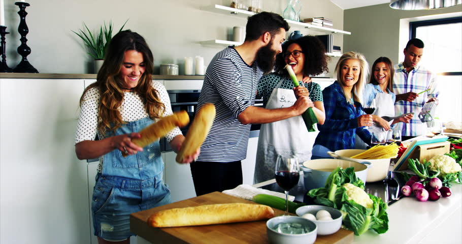 Stock video of friends having fun and singing in | 19230430 | Shutterstock