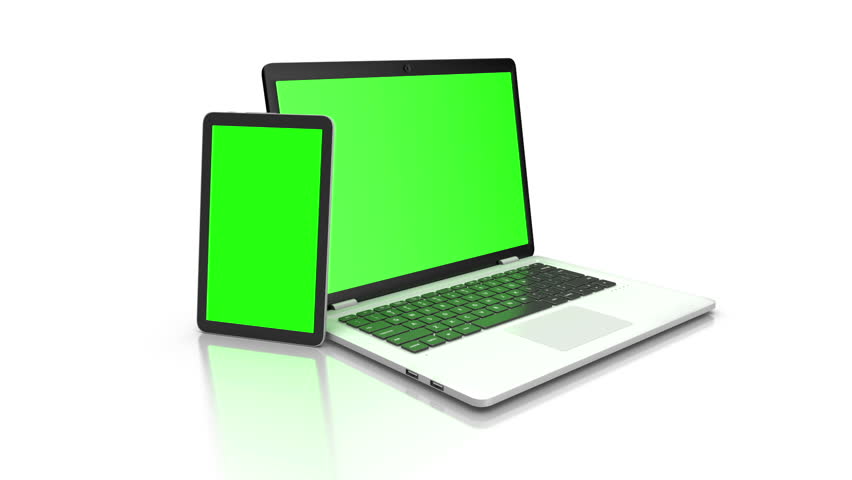 Multiple Platforms - Same Content. Same Video Clip Playing On A Laptop ...