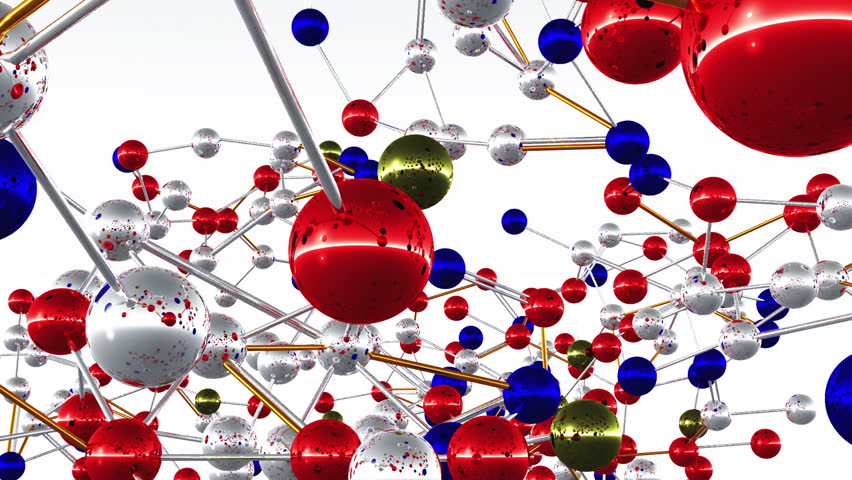 Complex Molecule Structure 3D Render Stock Footage Video 1964764 ...