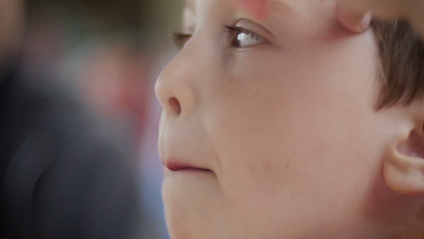 Stock video of closeup side view of an innocent, | 20251300 | Shutterstock