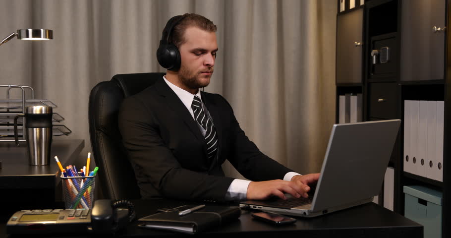 Angry Boss Talking On The Phone In Office Stock Footage Video 2256820 ...