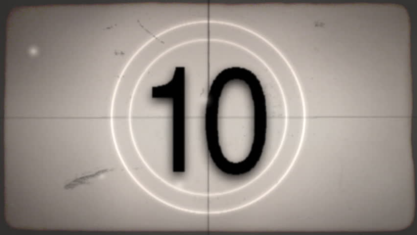 Old Movie Starting. Countdown Animation. 4K Video Stock Footage Video ...