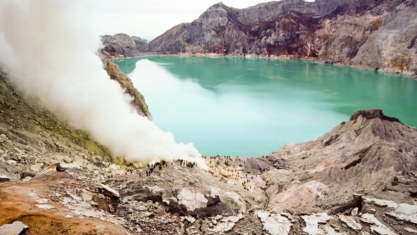 Kawah Ijen Volcano Nature Footage Stock Footage Video (100% Royalty ...