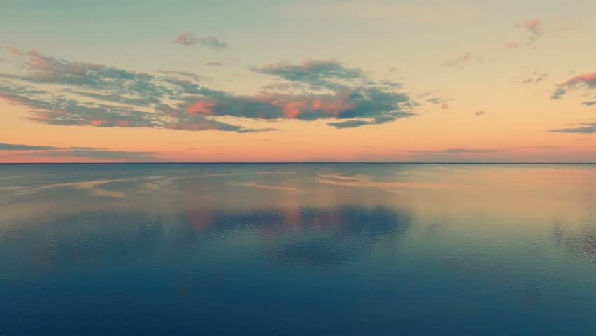 Pretty Sky And Sea Sunrise From Beach High Rise Condominium Vídeo stock ...