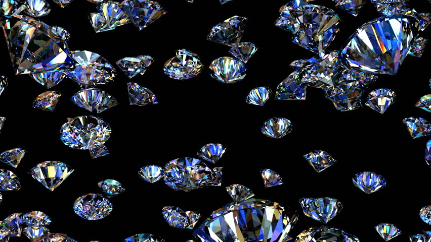 Diamonds Falling from the Top Stock Footage Video (100% Royalty-free ...