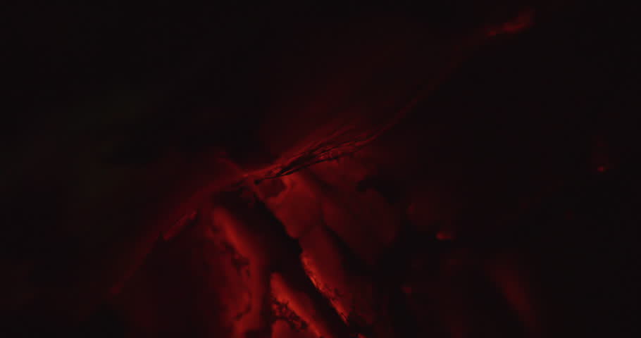 Red Bengal Fire On Black Background Stock Footage Video 9319610 ...