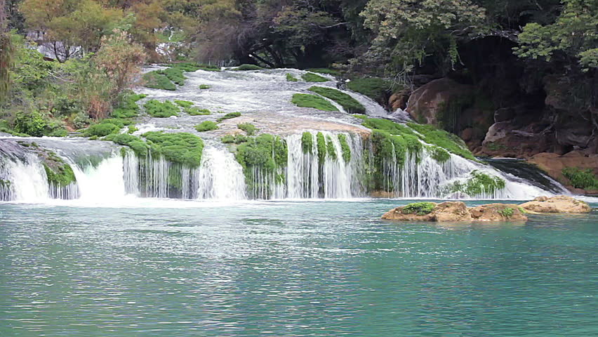 Stockvideo von full shot of the waterfalls of | 21415120 | Shutterstock