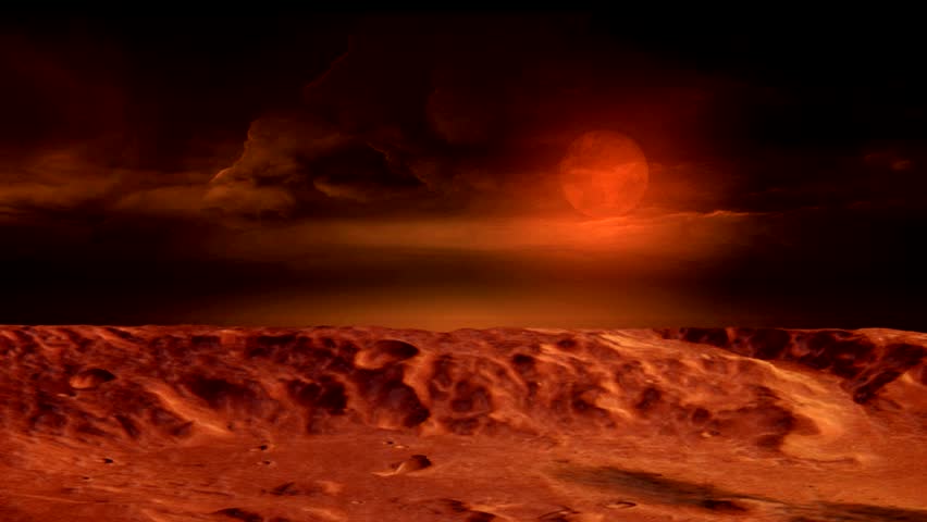 Stock video of earth from mars red landscape and | 21876070 | Shutterstock