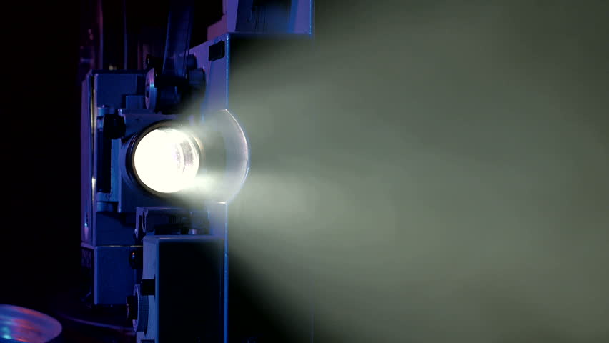 Light Projector Ray in Dark Stock Footage Video (100% Royalty-free ...