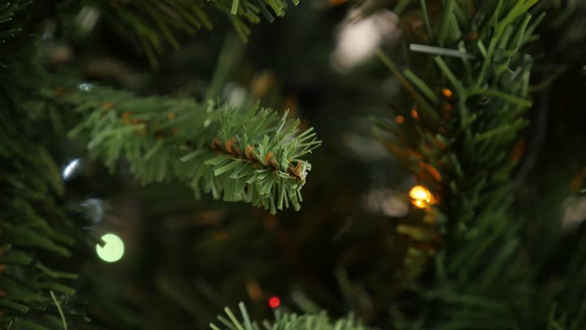 Marijuana Christmas Tree Decorated Cannabis Plant With Lights. Stock ...