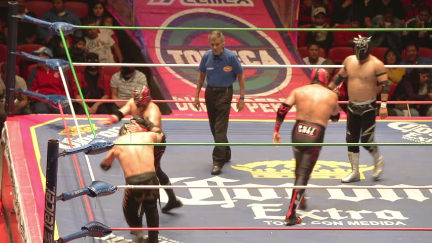 MEXICO CITY - DECEMBER 19: Ringside View Of A Lucha Libre, Famous ...