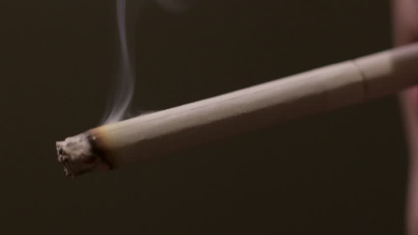 Close Up On Cigarette Being Lit And Smoked. Stock Footage Video 652615 ...