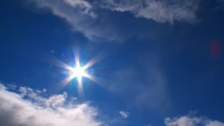 Dramatic Sun Coming Out Of The Sky. Time Lapse Clip. Usable Also For ...